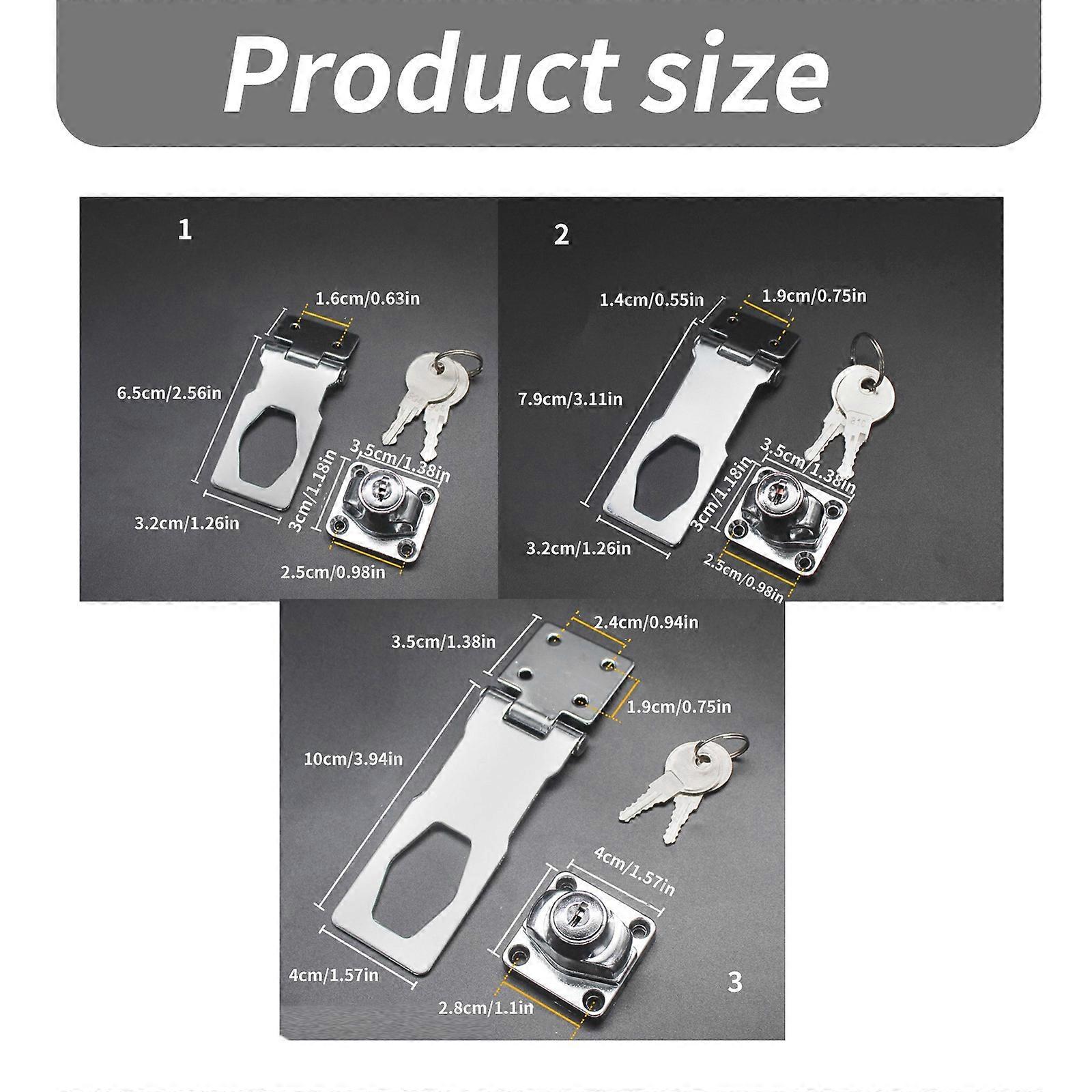Security Door Clasp Lock Versatile Locking Hasp Safety Padlocks Hasp ...