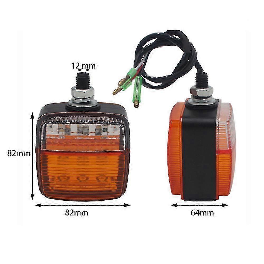 2Pcs LED Forklift Light 12V 24V Tractor Turn Signal Motorcycle ...