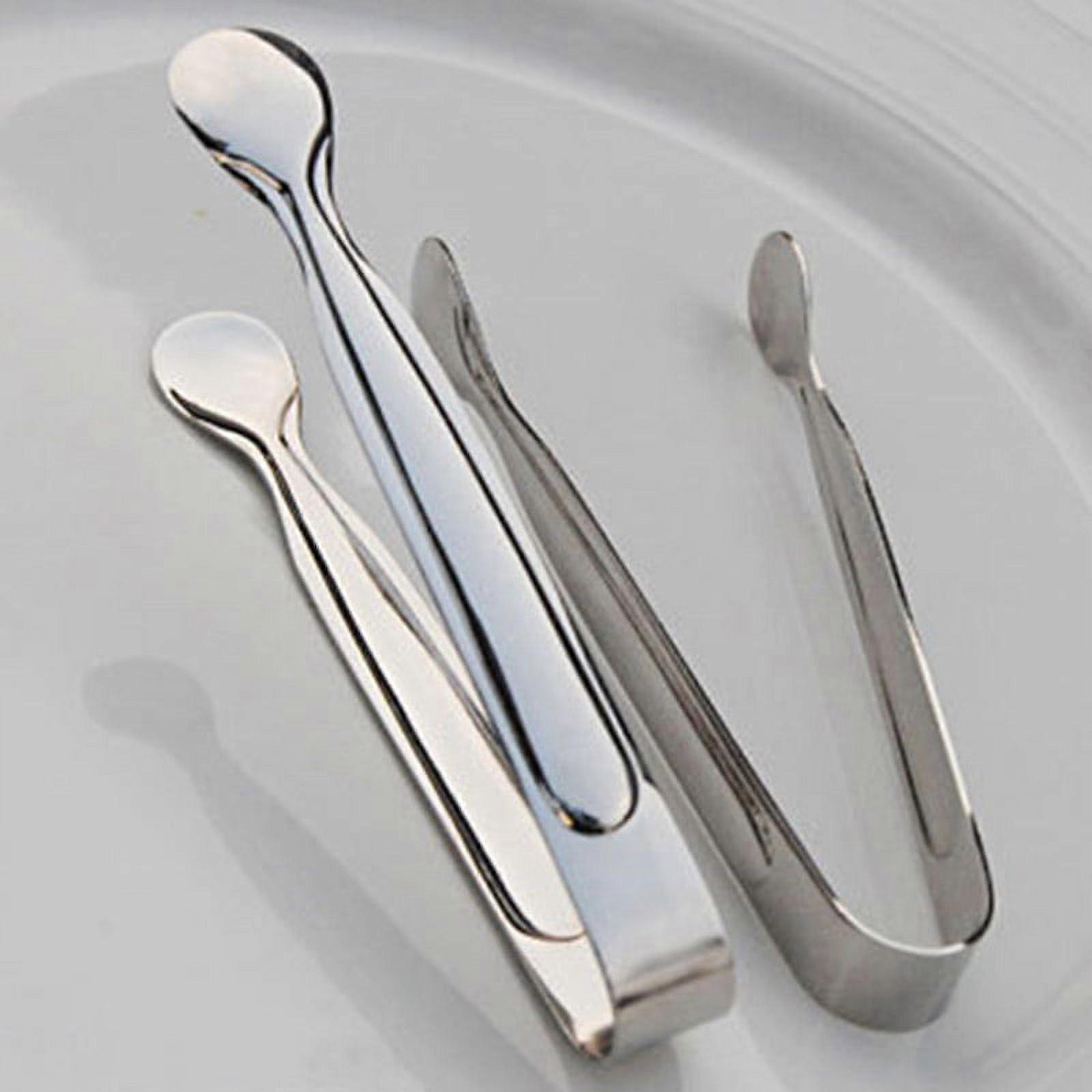 Stainless Steel Ice Cube Clamps Rock Sugar Small Tongs Home Restaurant ...