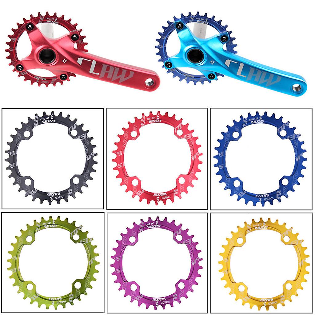 104bcd 32-42t Bike Chainring Mtb Chain Ring Narrow Wide Oval Round ...