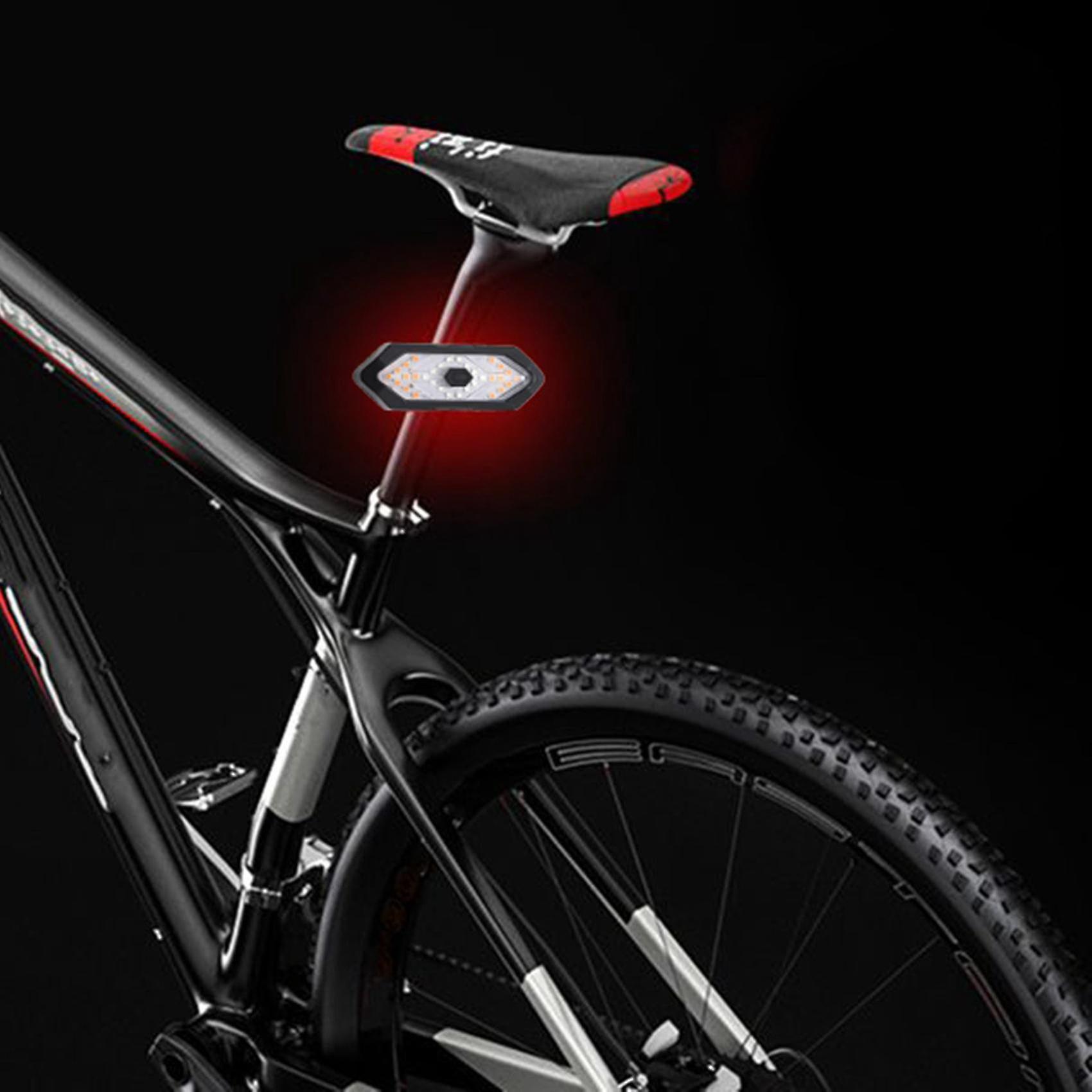 Bike Turn Signals Remote Control Bicycle Direction Indicator Led Rear ...