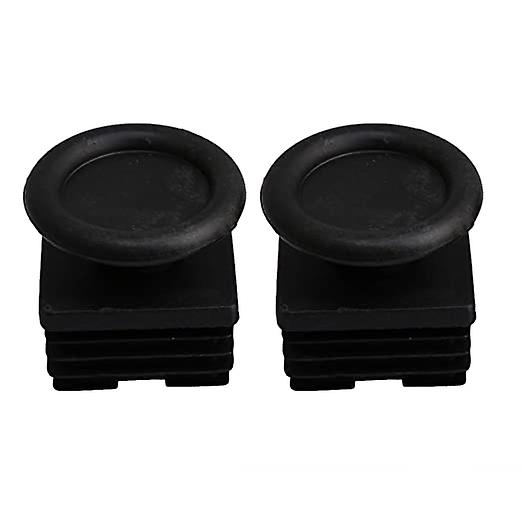 40mm x 40mm M8 Thread Black Plastic Furniture Leg Plugs Blind Plugs ...