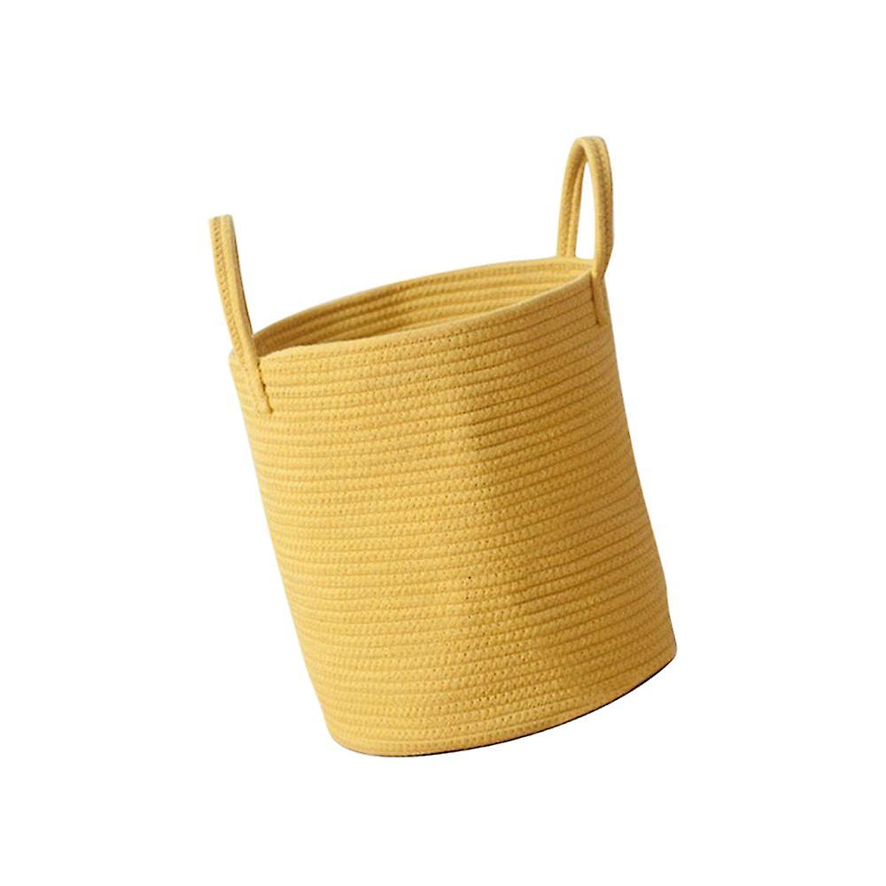 Cotton Rope Handle Storage Basket Laundry Basket Storage Conrainer ...