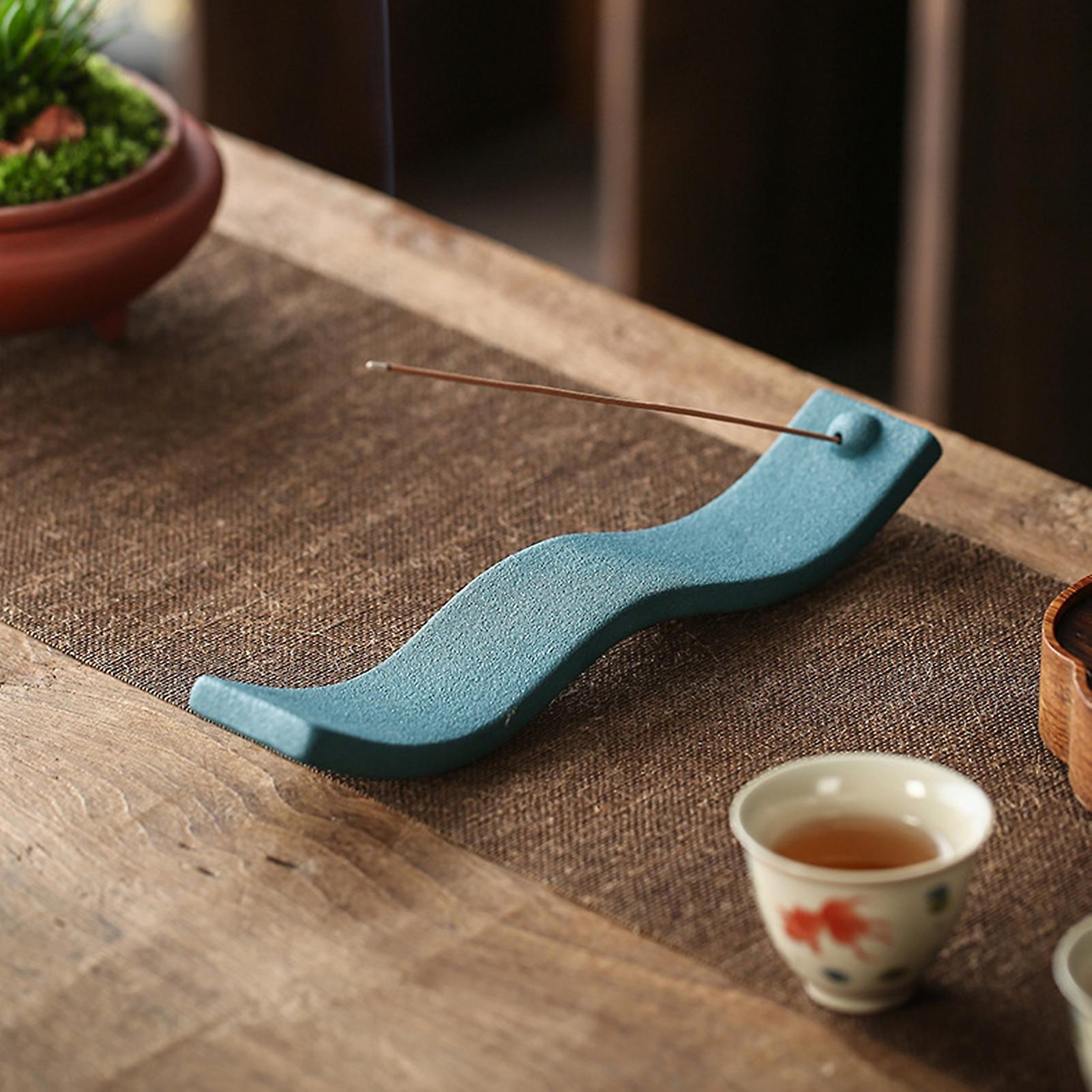 Creative Incense Burner Wave Solid Color Frosting Aroma Burner ...