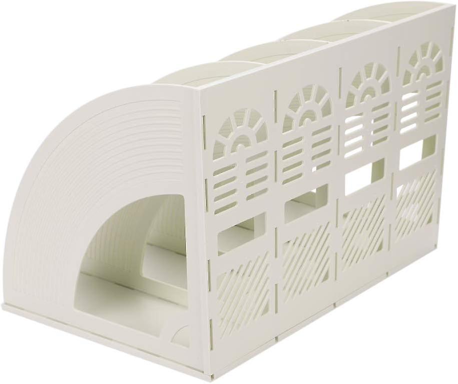 4*Compartments Storage Shelf Module, Magazine Filing Storage Box Binder ...