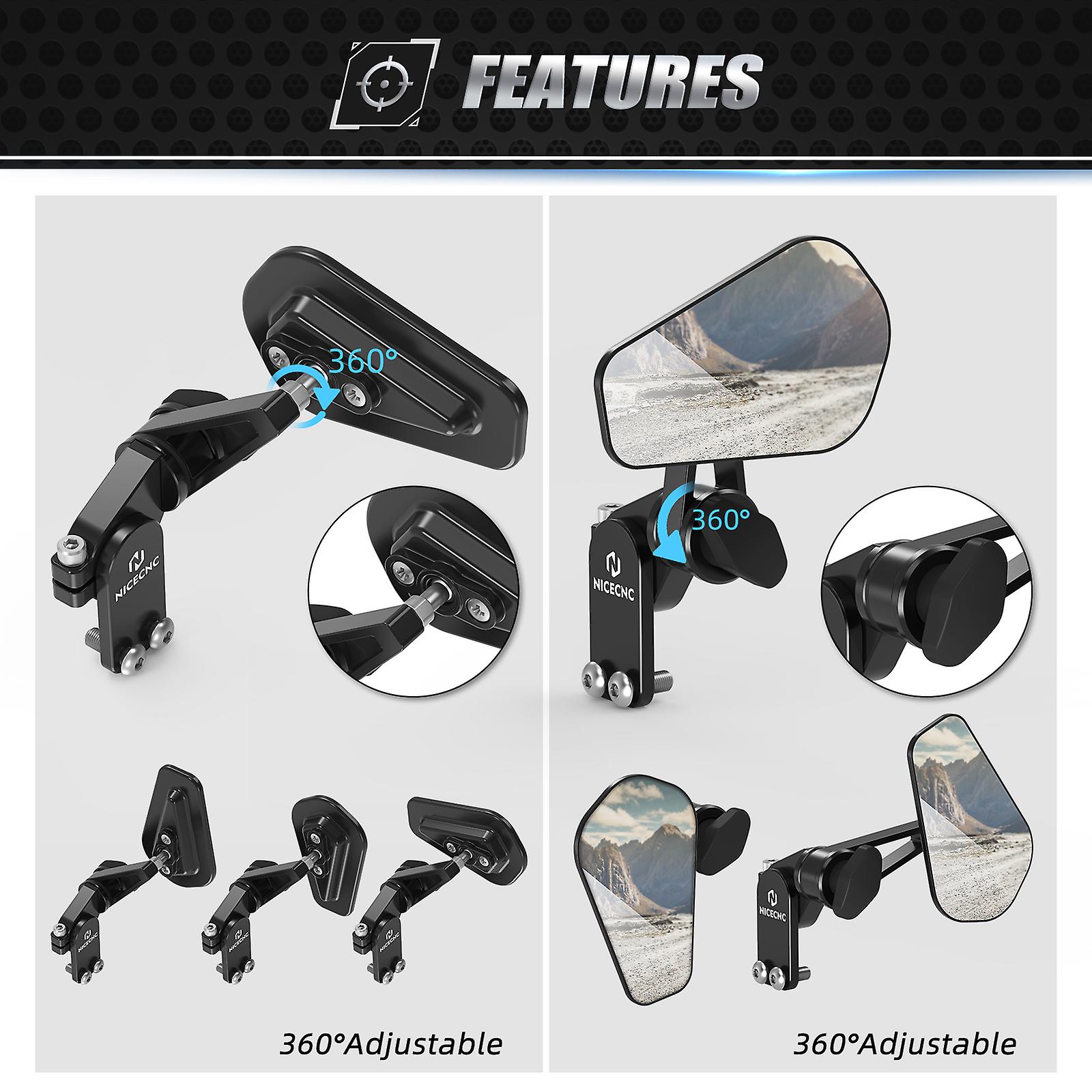 Rearview Mirrors Side View Mirrors For Ktm 390 790 890 Duke Adv 1290 ...