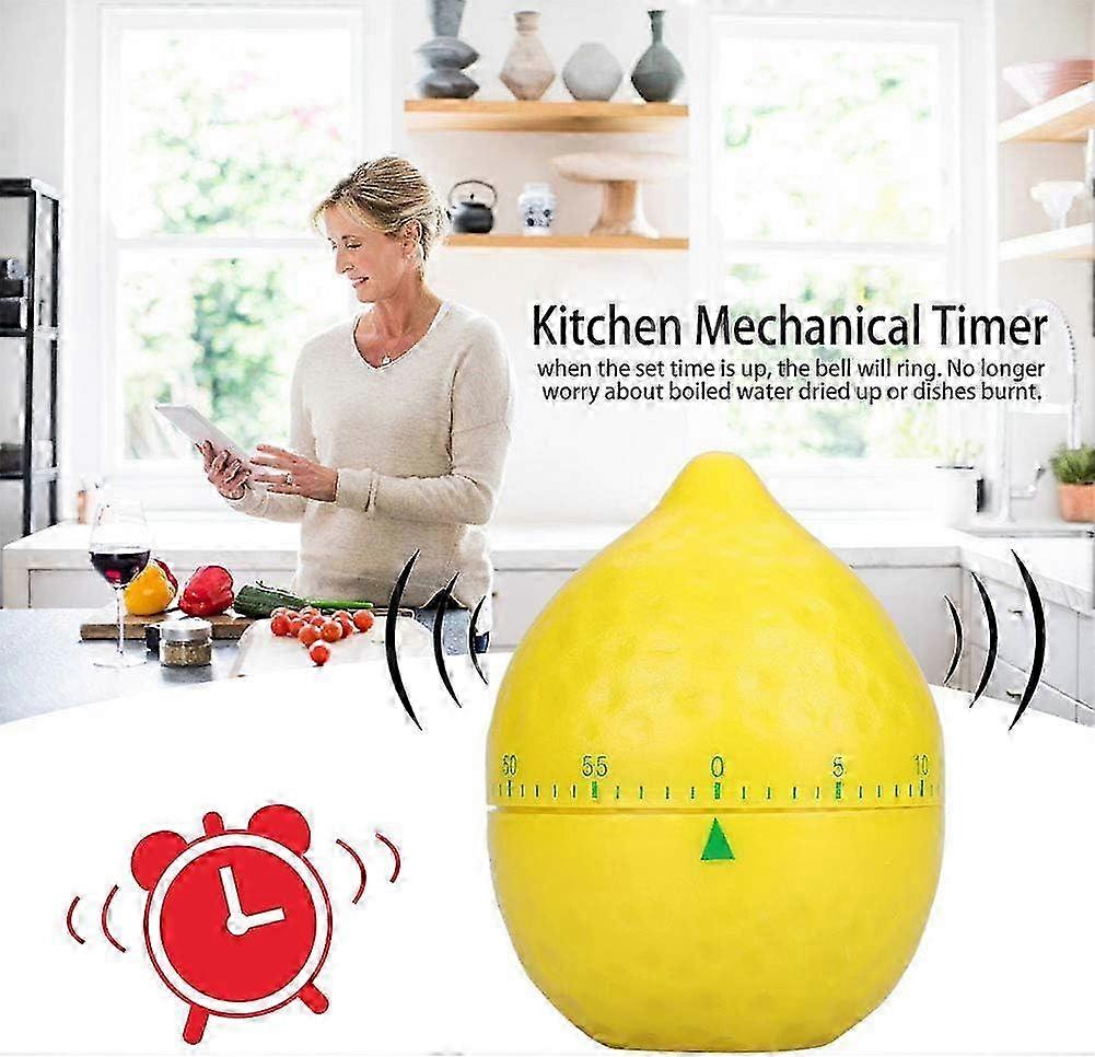 Cooking Mechanical Kitchen Home Timer Manual Lemon Shape Counters for ...