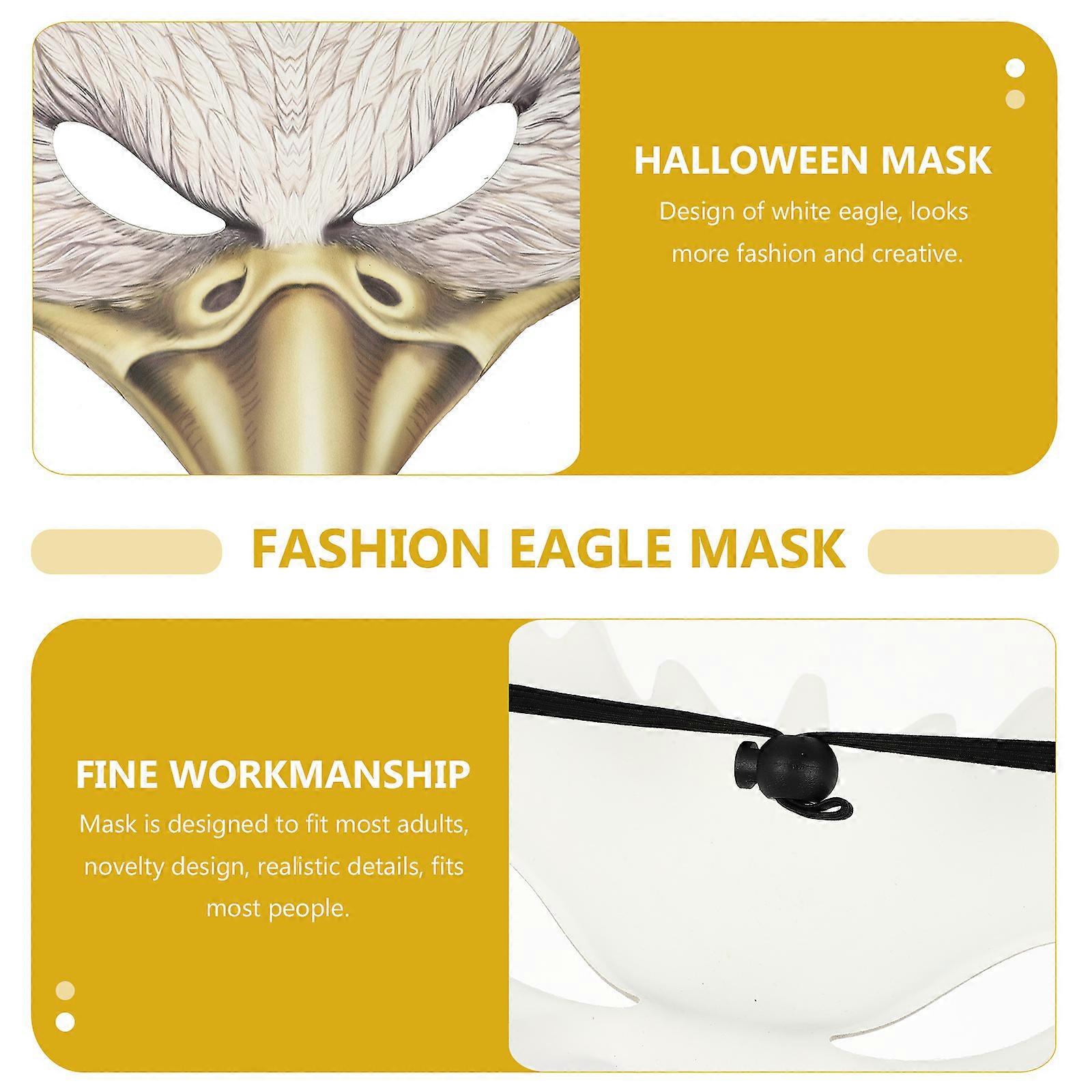 Face Coverings Men Eagle Costume Animal Mask Half Face Eagle Mask Eagle ...
