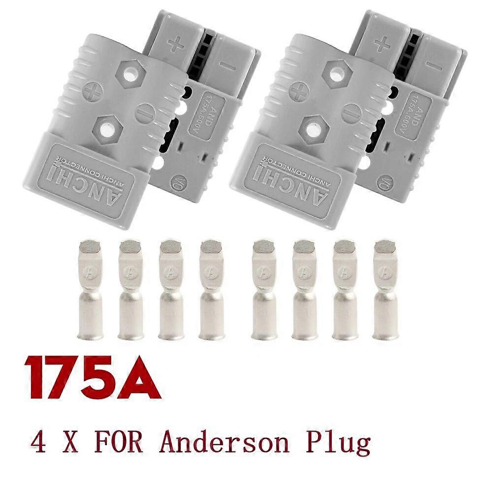 4pcs 175A 600V Plug Connector For Anderson Plug Cable Terminal Battery ...