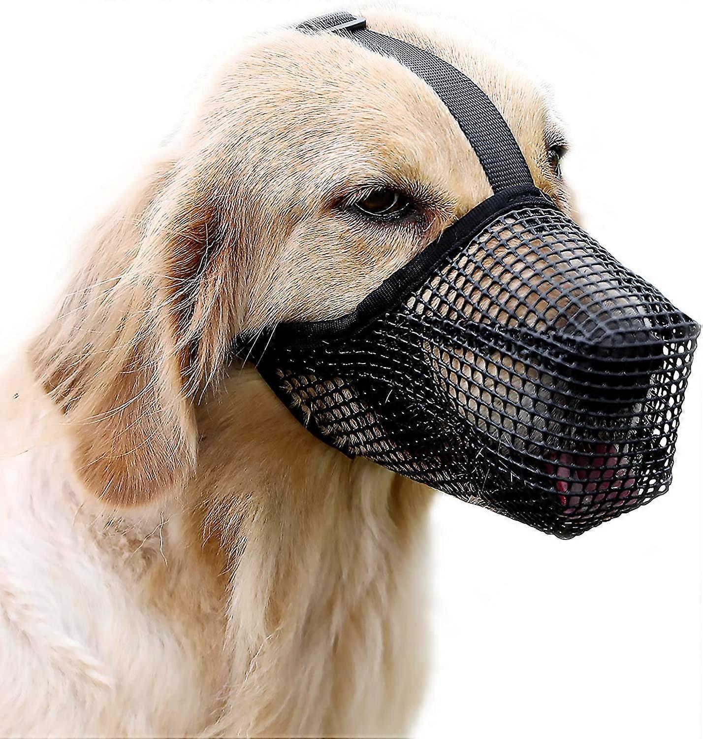 ZK-Dog Muzzle Soft Nylon Muzzle - Adjustable Breathable Mesh, Dog Mask ...