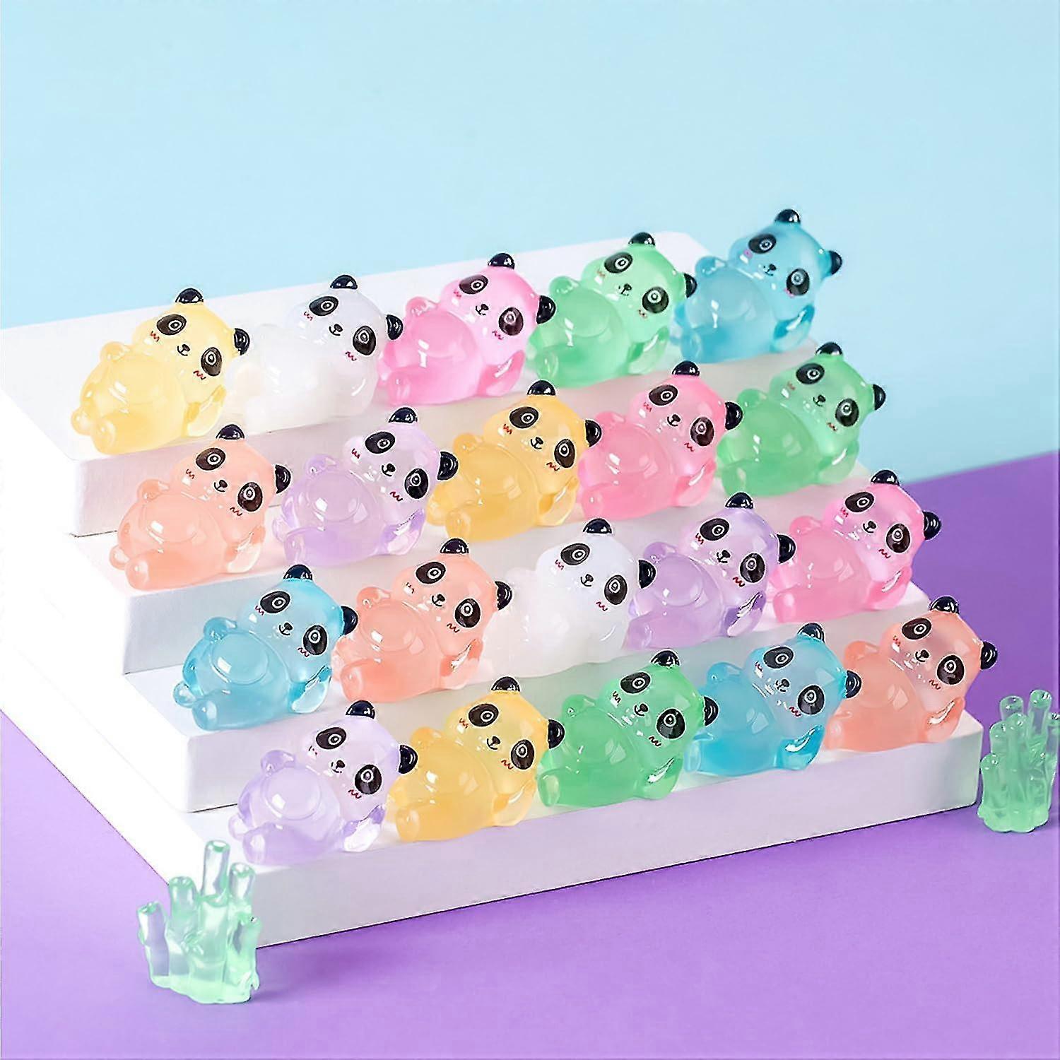 35 Pcs Miniature Panda Mini Panda Figures Cute Resin Panda Miniature ...