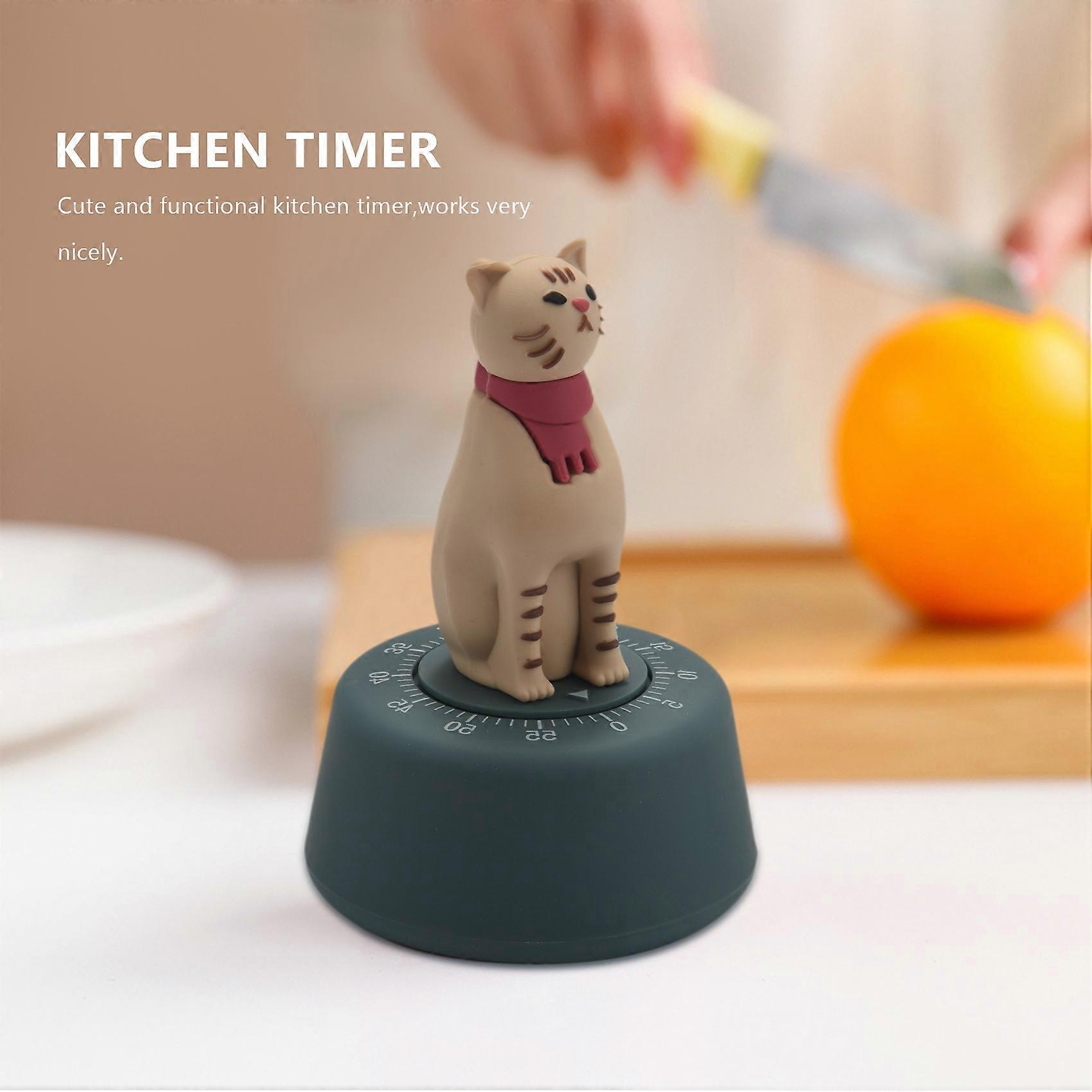 Cat Kitchen Timer Cooking Countdown Mechanical Timer Alarm Reminder Cat ...