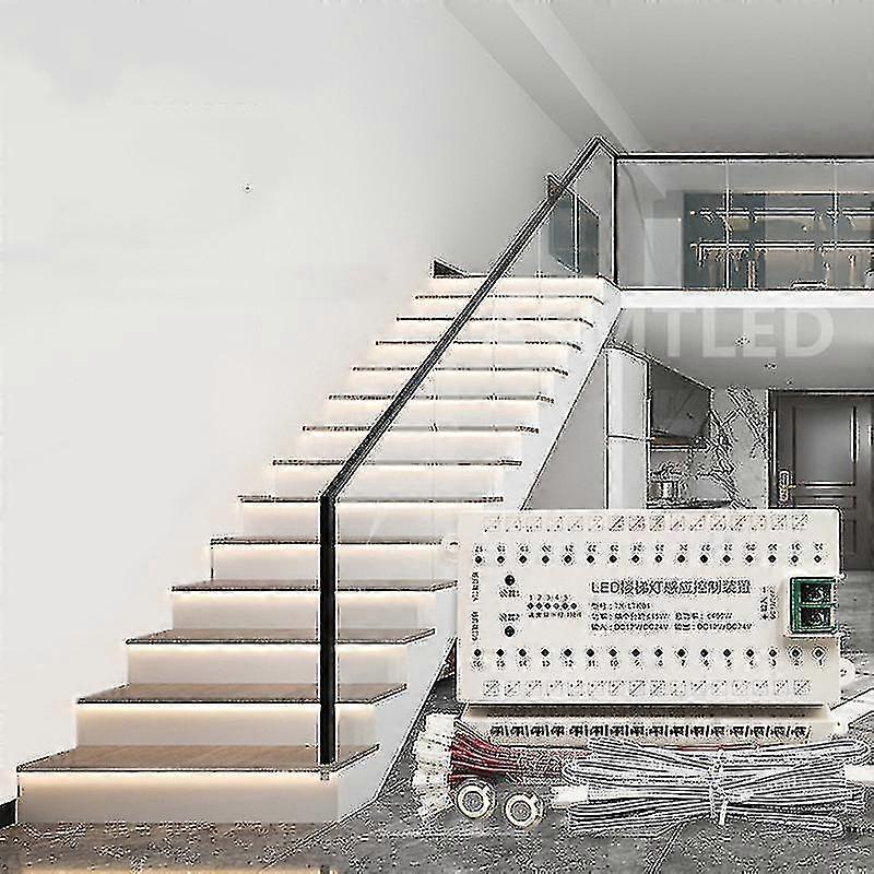 32 Channels Led Stair Lights Pir Motion Sensor Controller For Automatic ...