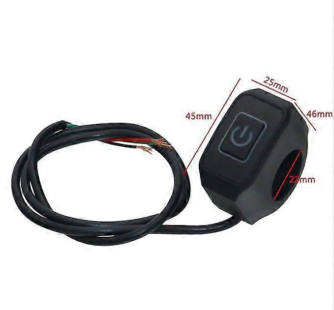 22mm 7/8'' Motorcycle Handlebar Switch Momentary Button For Electric ...