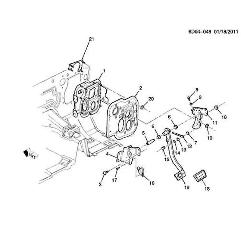 Car Clutch Pedal Sensor Brake Pedal Position Sensor For-Chevrolet Aveo ...
