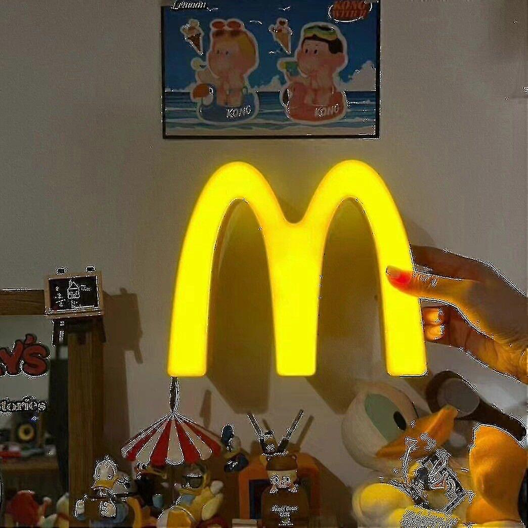 Mcdonald's Lamp Rechargeable Cordless Night Light Bedside Sign Cute ...