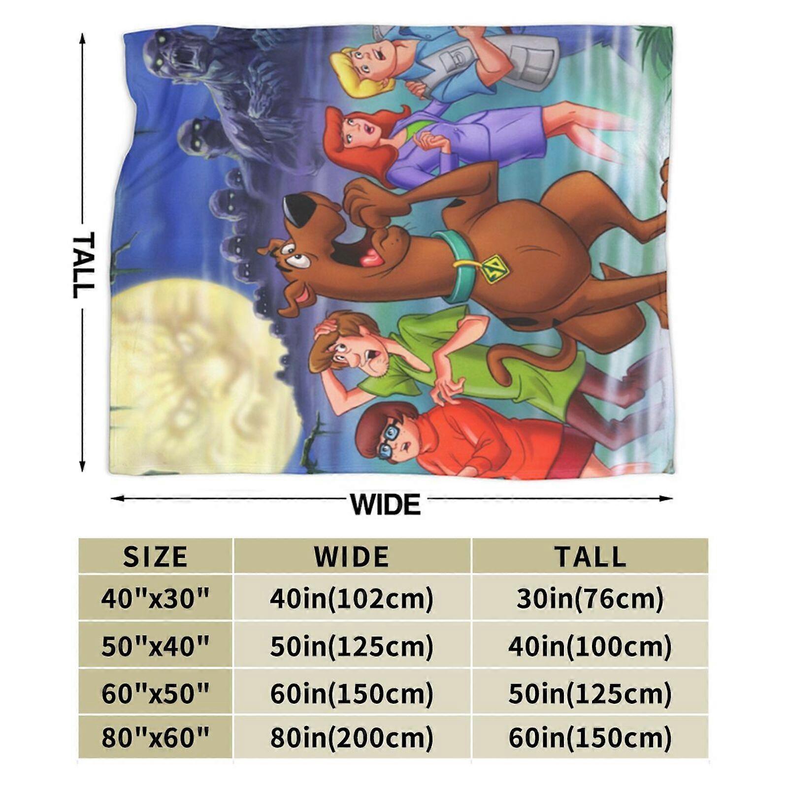 Scooby Doo Blanket Fuzzy Plush Bed Blanket Cozy Fluffy Air Condition ...