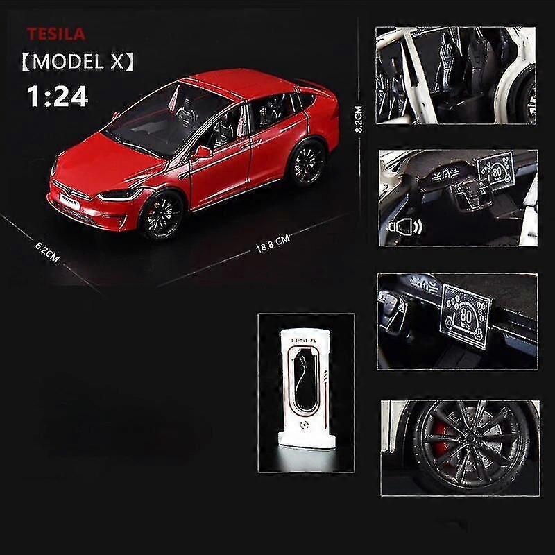1:24 Tesla Model 3 Model Y Model S Model X Alloy Die Cast Car Model ...