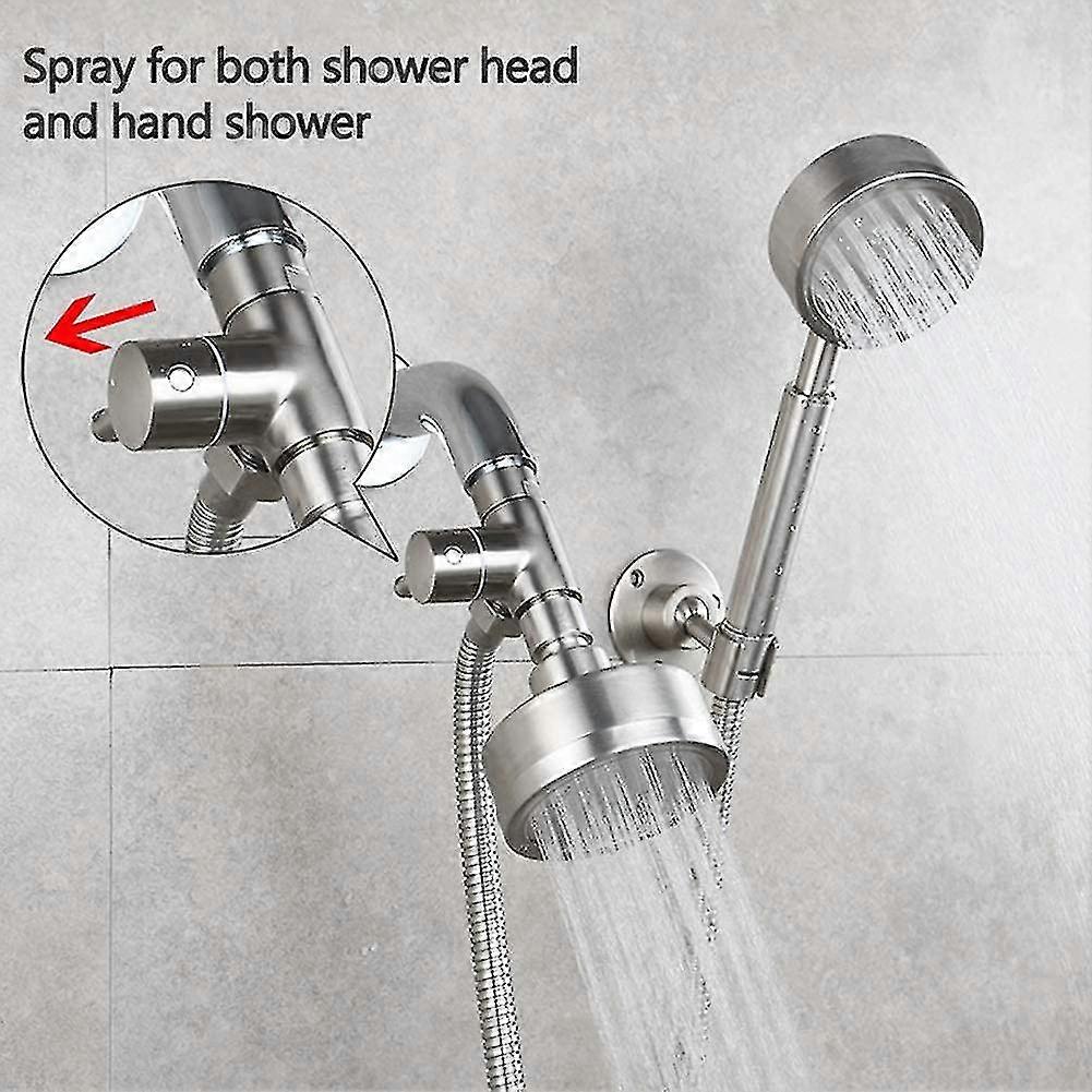 Shower Arm Diverter Valve, Bathroom Brass G1/2 3 Way Shower System ...