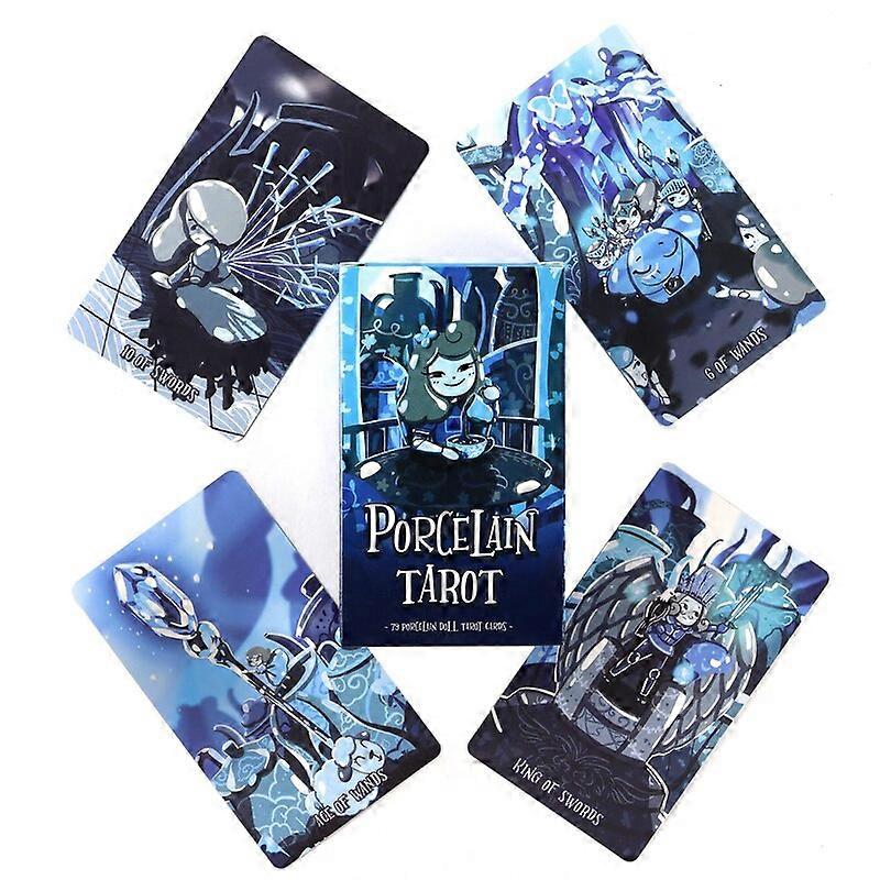 Porcelain Tarot 78 Cards Deck With PDF Guidebook High Quality Fortune ...