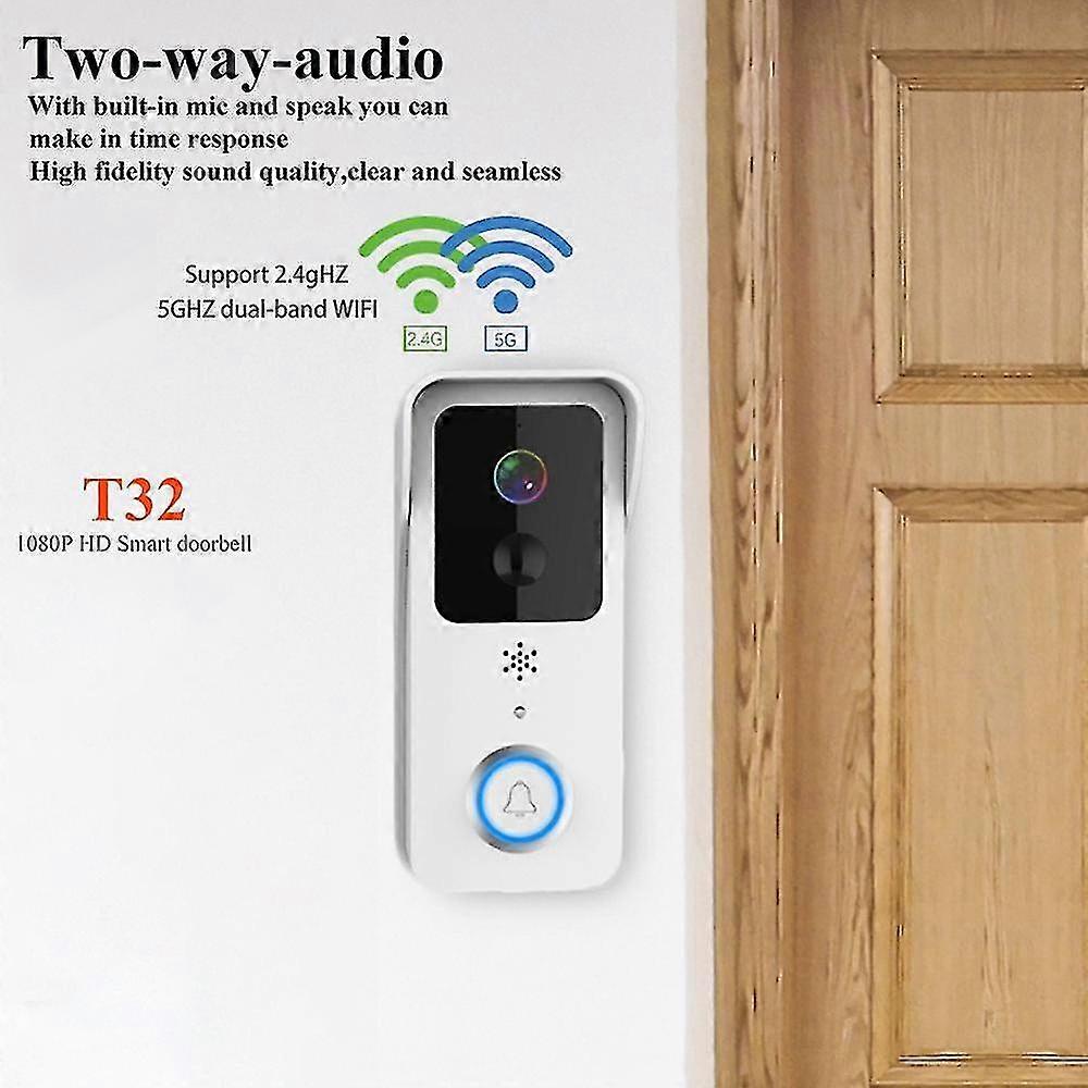 5g Dual Wifi Outdoor Door Bell Waterproof Ip65 Battery Intercom ...
