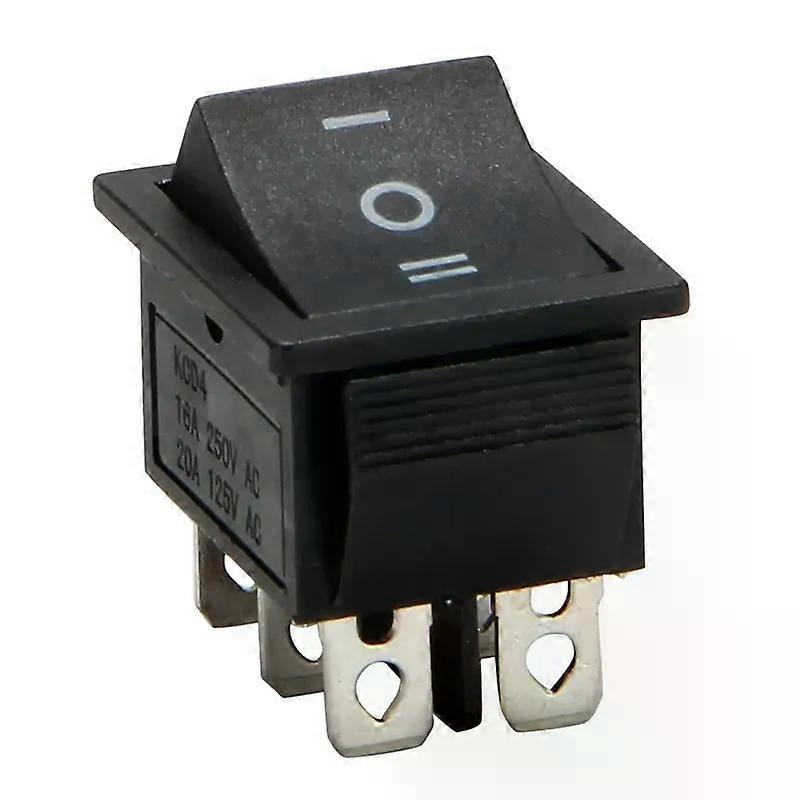 6-Terminals 3 Position ON/OFF/ON DPDT Boat Rocker Switch Double Pole Double Throw 16A 250VAC 20A ...
