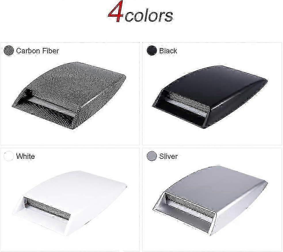 Air Flow Intake Scoop, Car Air Flow Sticker Abs Universal Car ...
