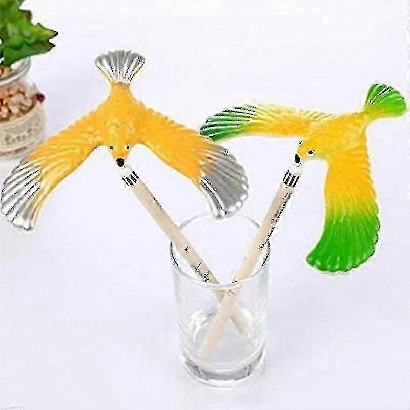 6 Pcs Balance Bird Gravity Bird With Pyramid Combination Set Balancing ...