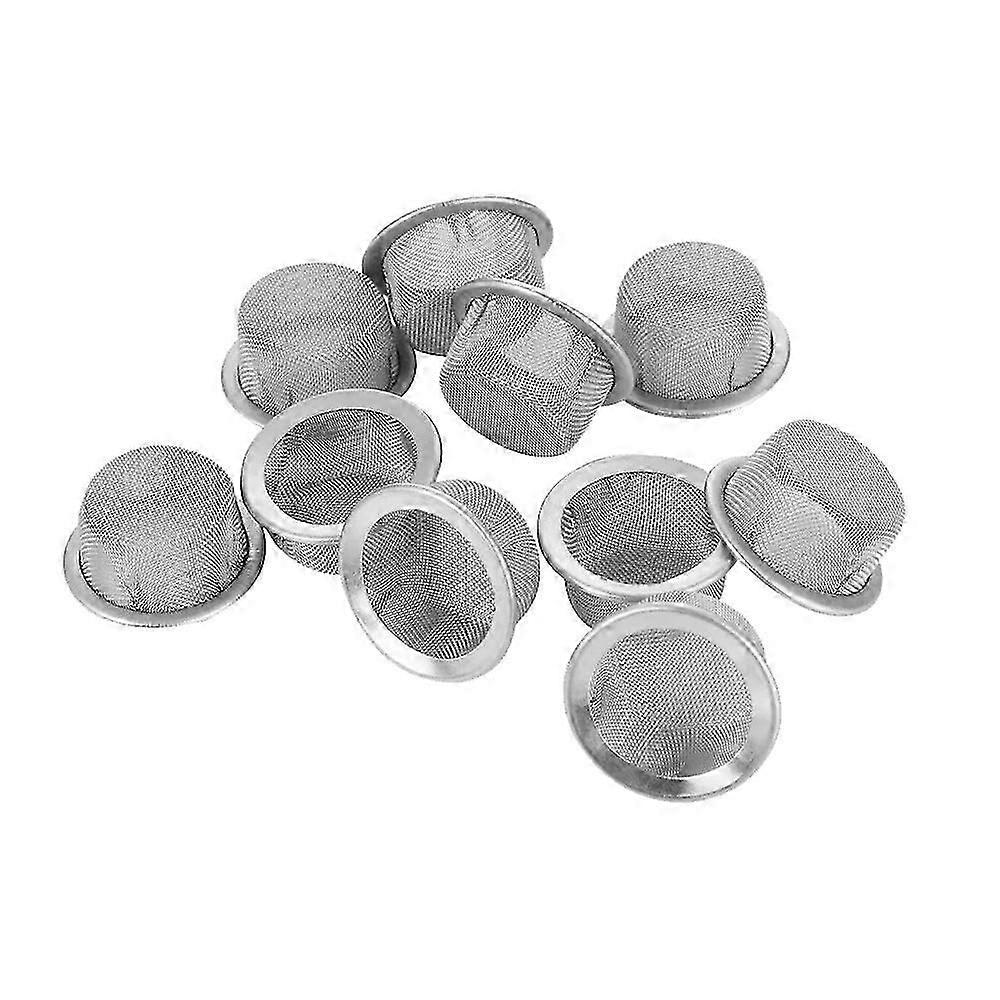 50/100PCS Tobacco Smoking Pipe Metal Filter Screen Steel Mesh Concave ...