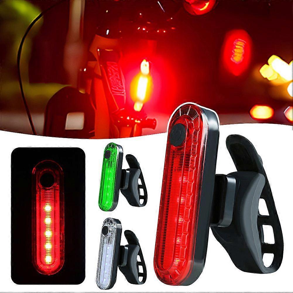 LED Bike Tail Light USB Rechargeable Bike Rear Light Waterproof Cycling ...