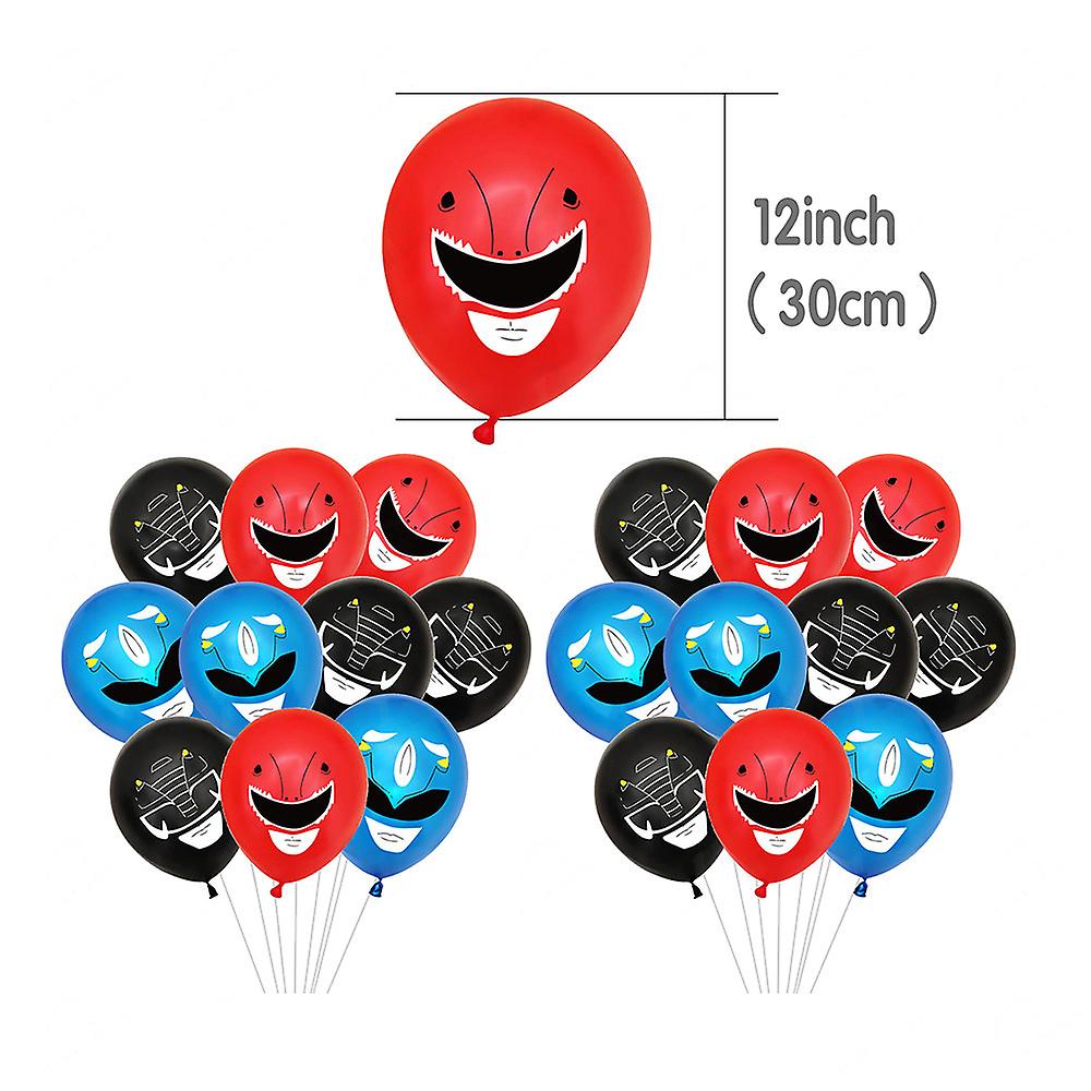Power Rangers Theme Party Supplies Balloons Cake Toppers Banner Set_h ...