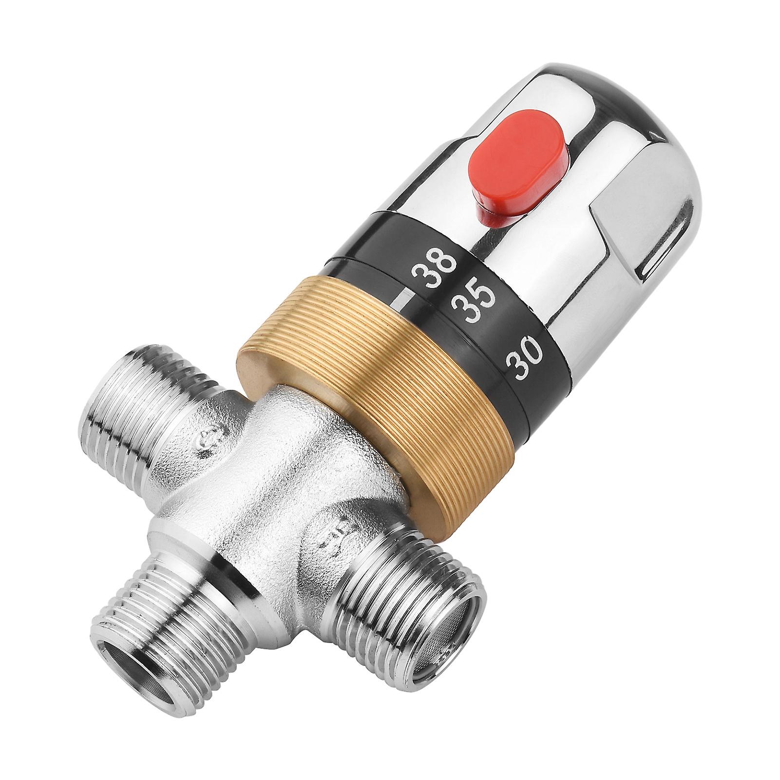 Thermostatic Temperature Control Valve Hot Cold Water Shower Mixer ...