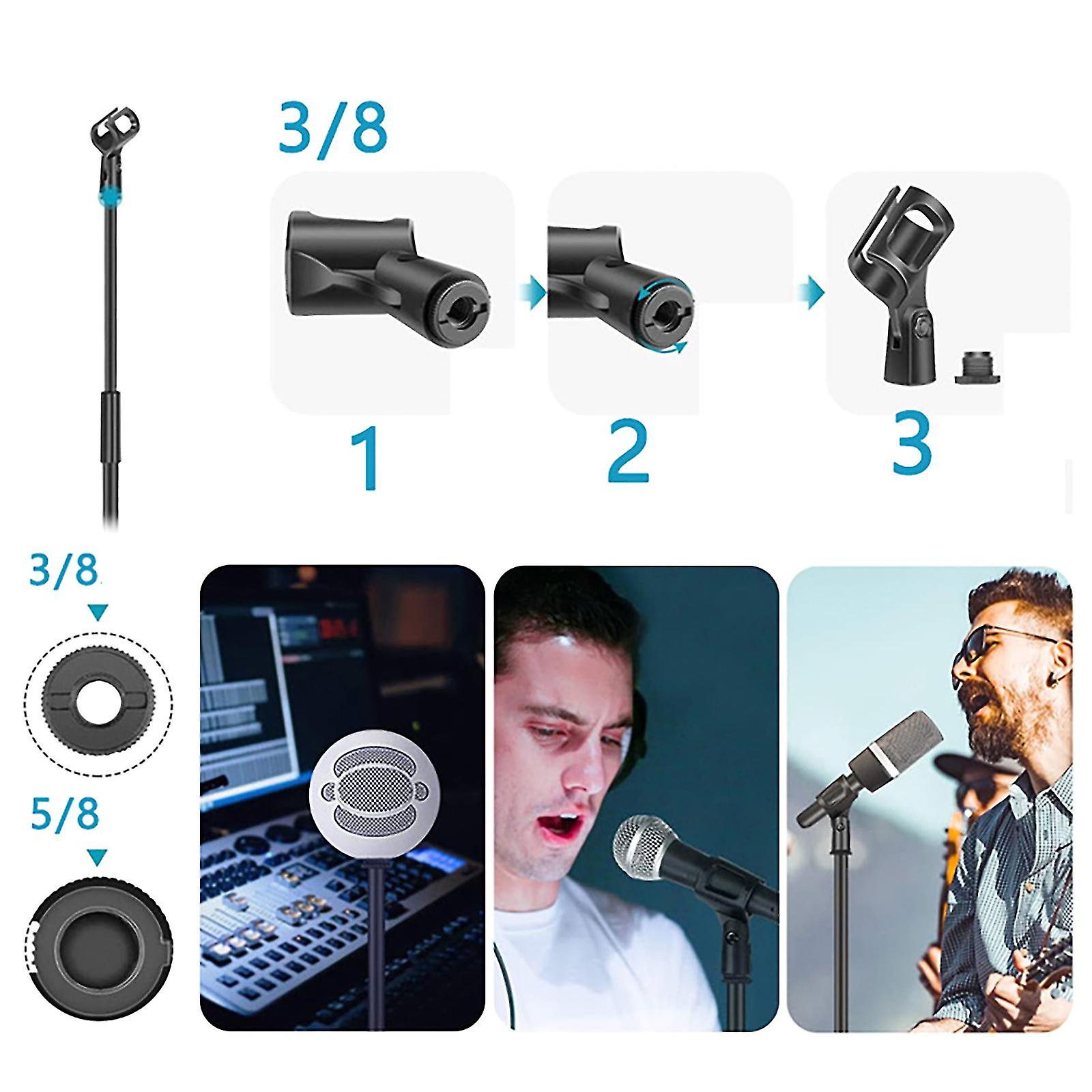 Universal Microphone Clip Mic Holder For Most Wired Wireless Mics ...