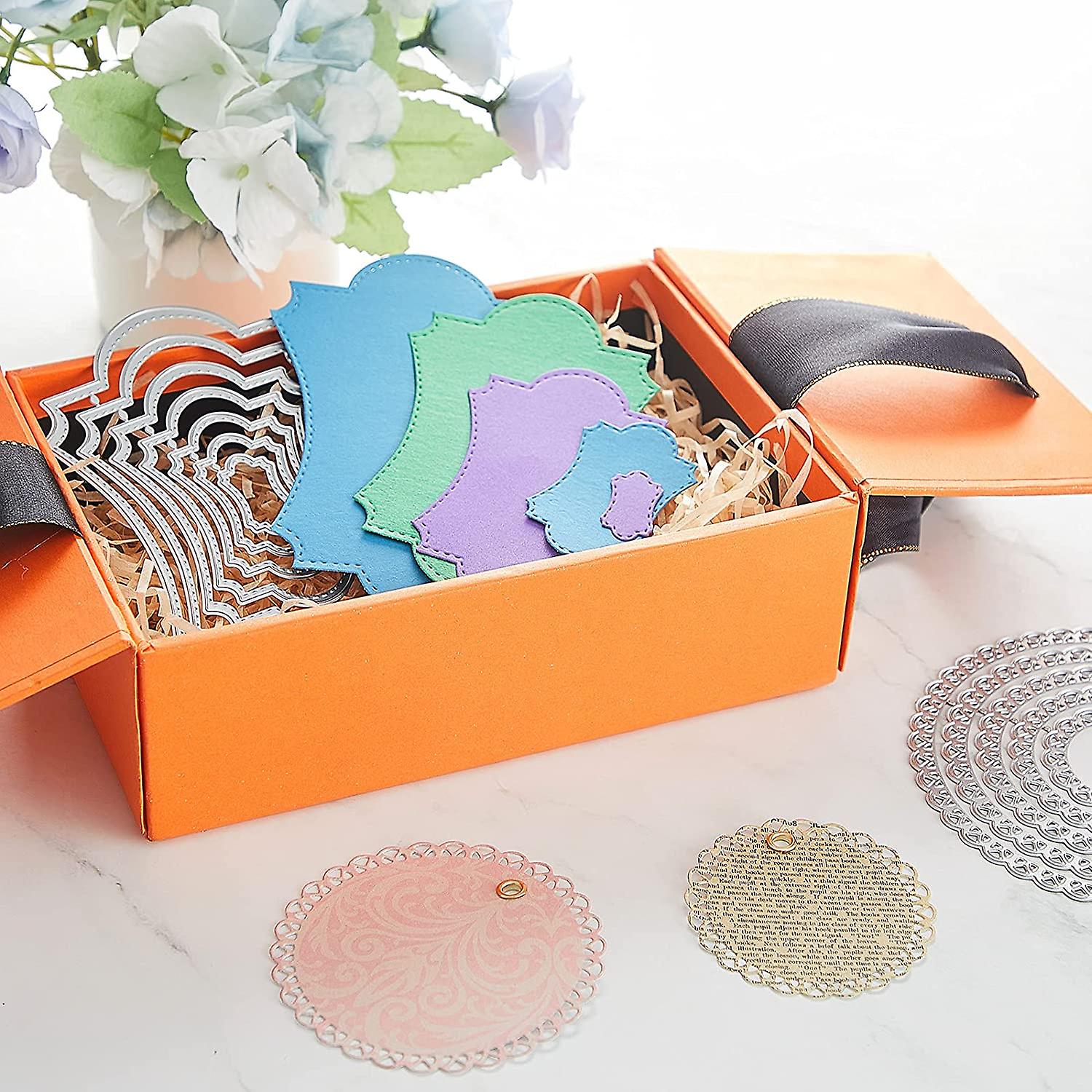 4 Pieces Frame Metal Cutting Die For Card Making Metal Stencil Template ...