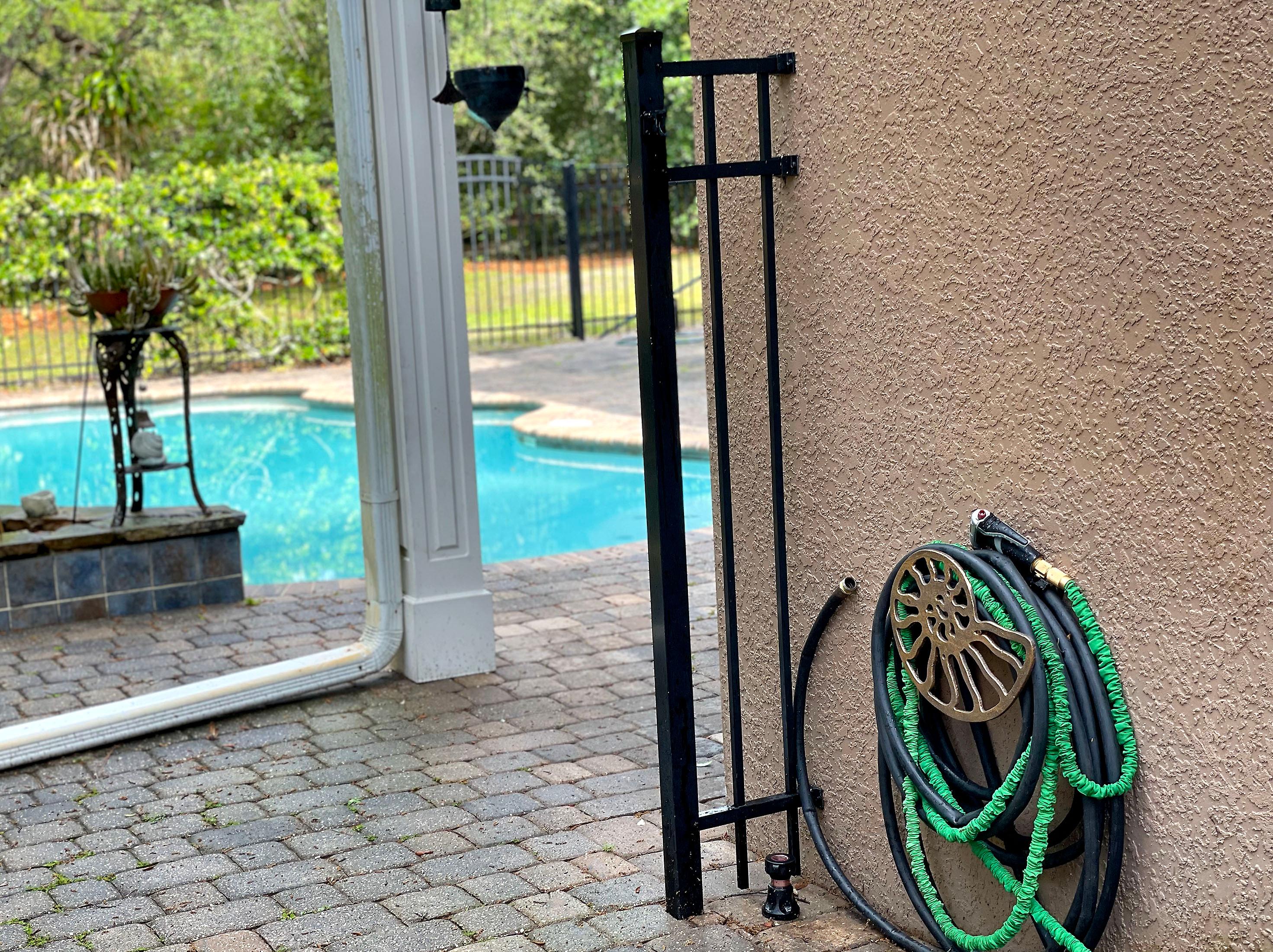 12-Inch Bronze Finish Cast Iron Nautilus Seashell Decorative Hose ...