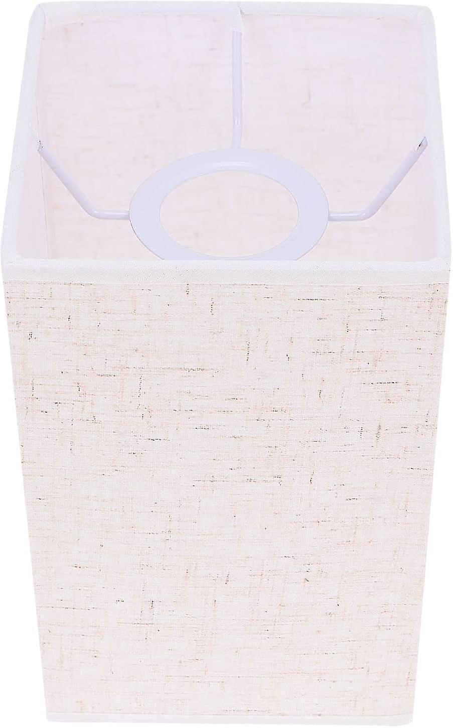 Lampshade Fabric Light Cover White Linen Lamp Shade Rectangular Fabric Lamp Shade Fabric ...