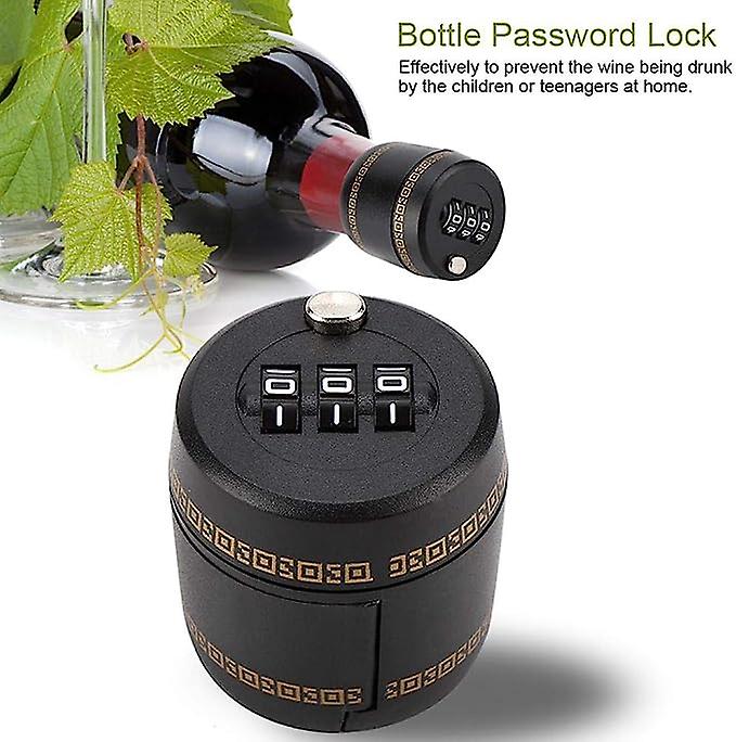 Plastic Wine Bottle Combination Lock Combination Lock | Fruugo UK
