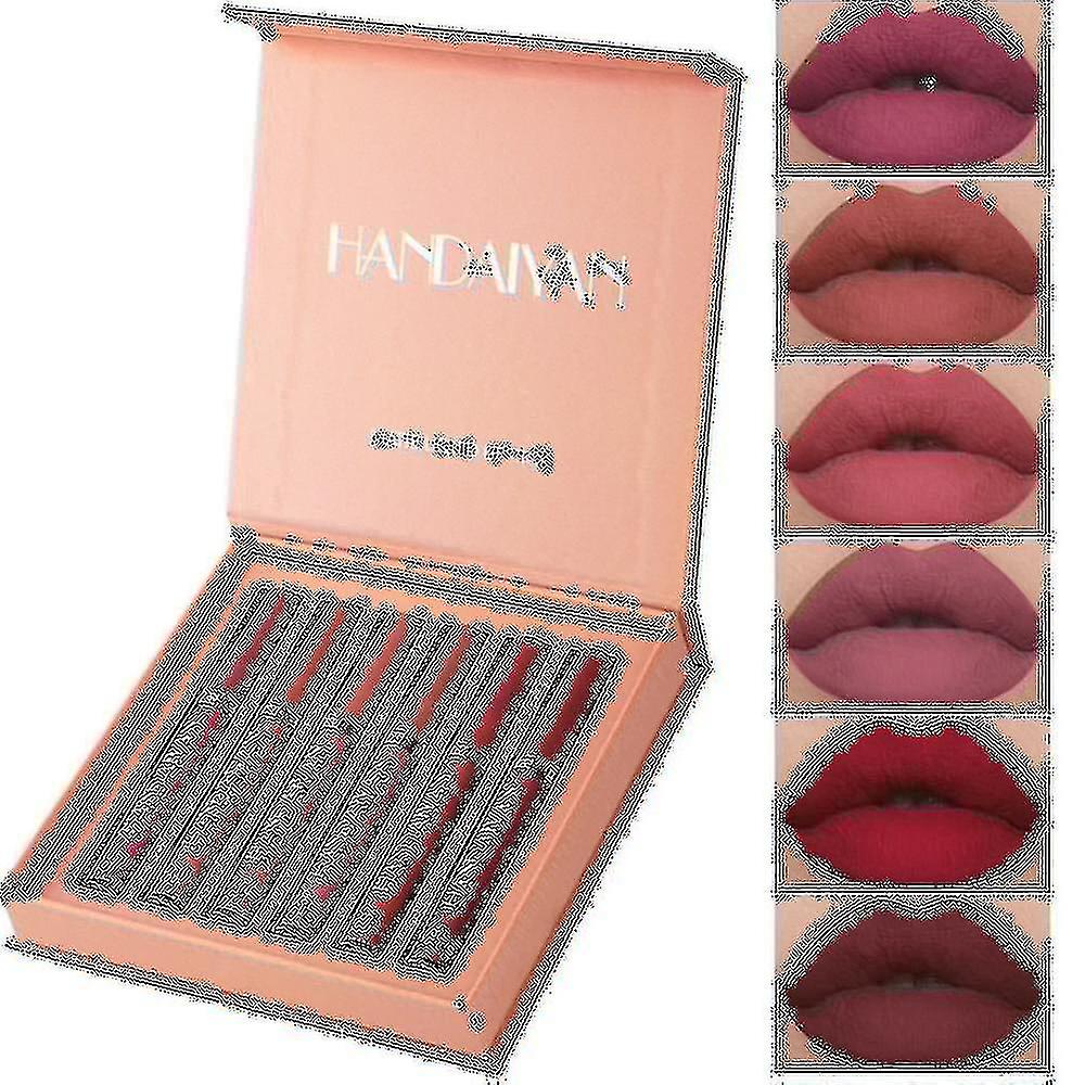 Handaiyan 6pcs Matte Liquid Lipstick Waterproof Long Lasting Lip Gloss ...