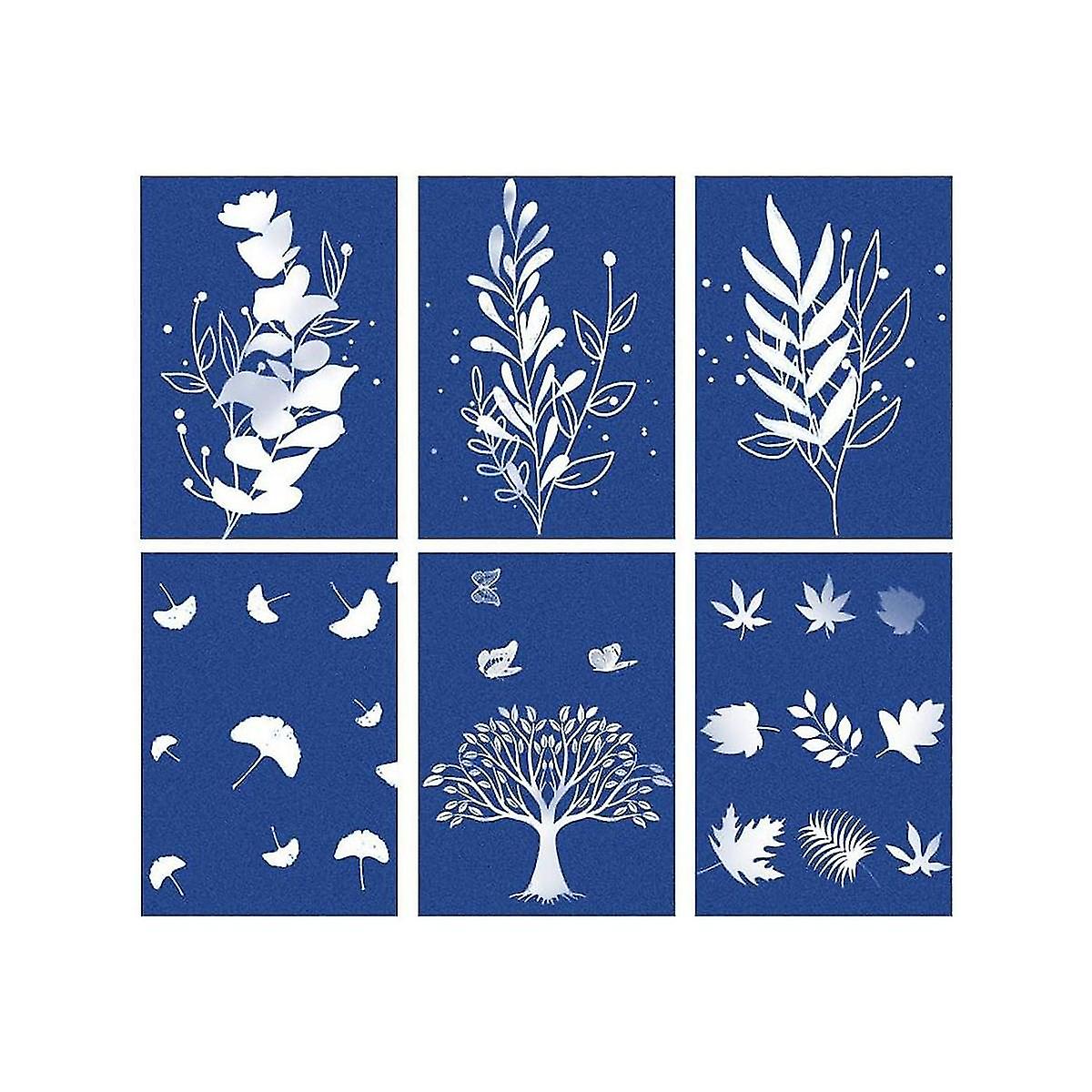 30 Sheets Cyanotype Paper, Sun Art Paper Kit, Solar Drawing Paper ...