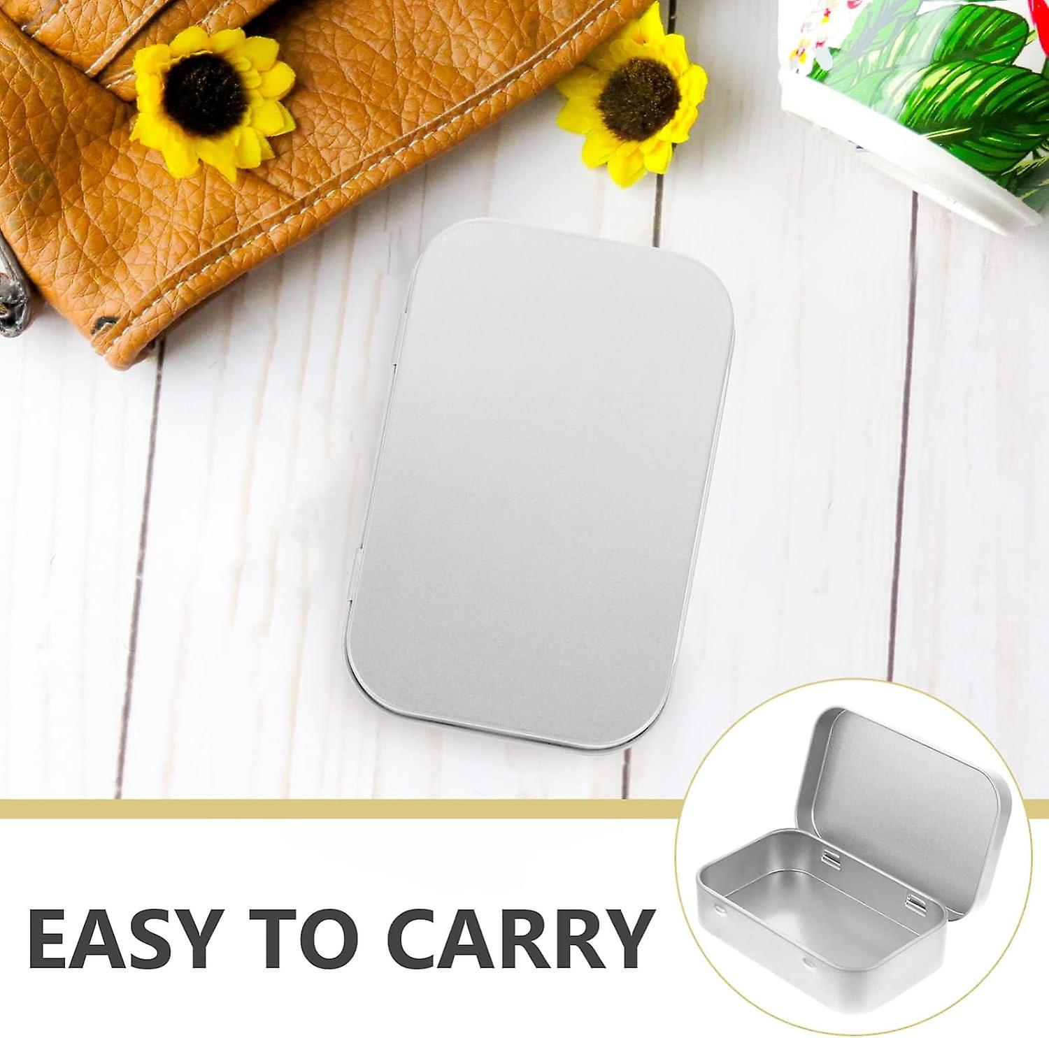 6pcs Small Metal Tin Box with Lid Empty Tinplate Box Tinplate Jar ...