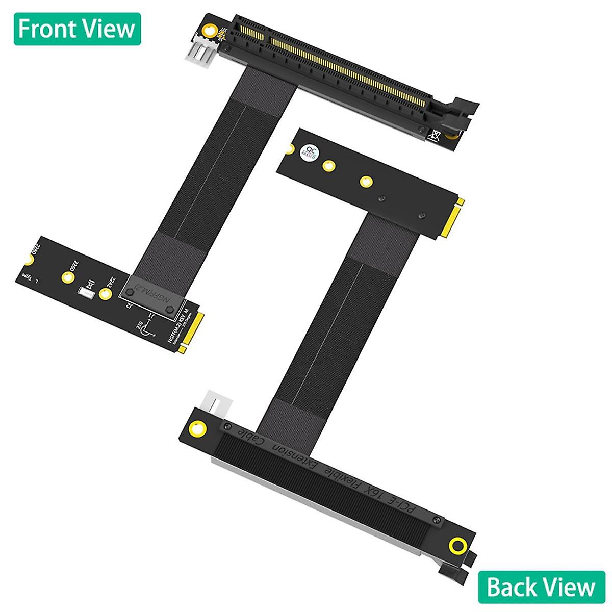 Riser Cable M.2 NVME to PCIE X16 Adapter Graphics Extension Cable 90 ...