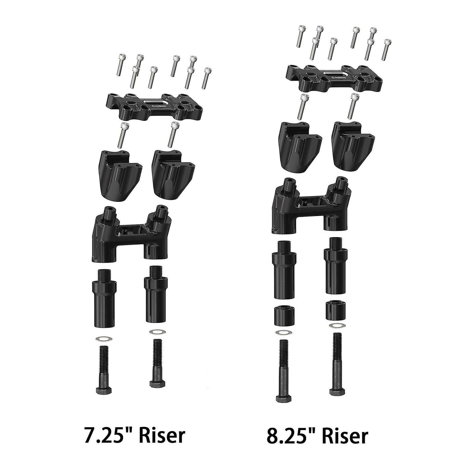 8.25/7.25/5/6 Inch Rise Handlebar Riser For Harley Dyna Street Bob Fat ...