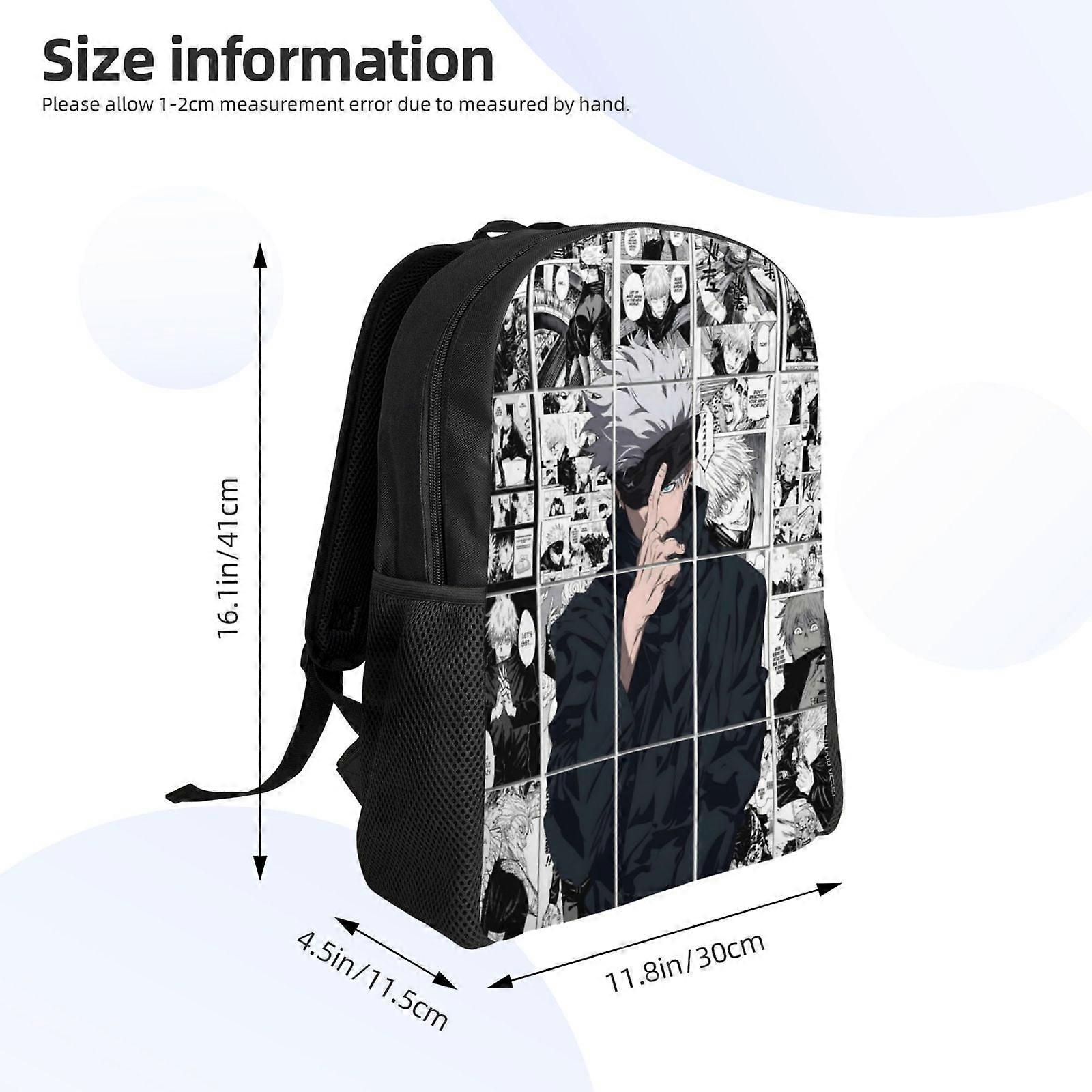 Gojo Satoru Anime Backpack Cartoon Travel Bags 3D Printed Casual ...