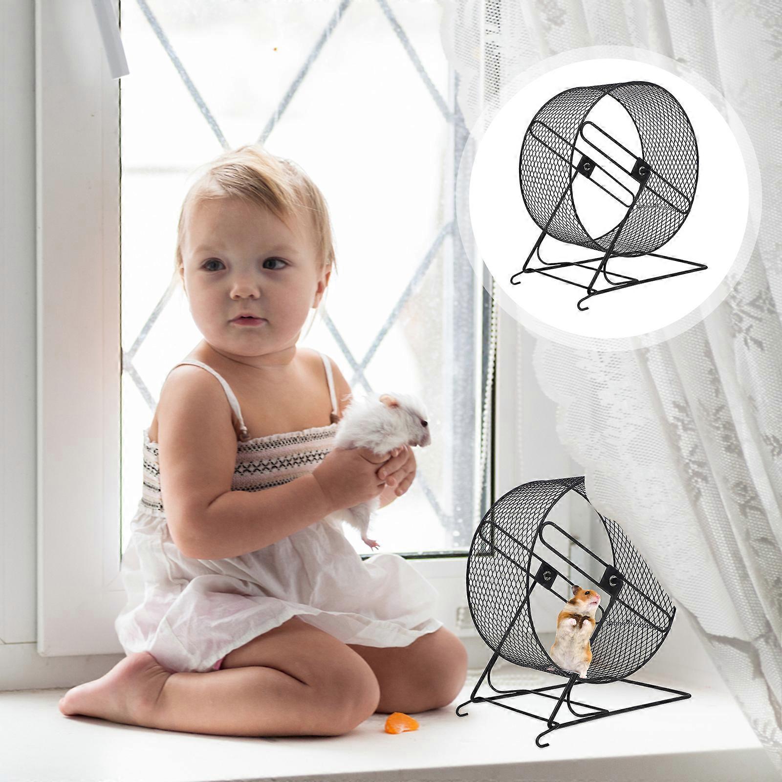Hamster Running Wheel Toy with Bracket Mute Running Wheel for Hamster ...