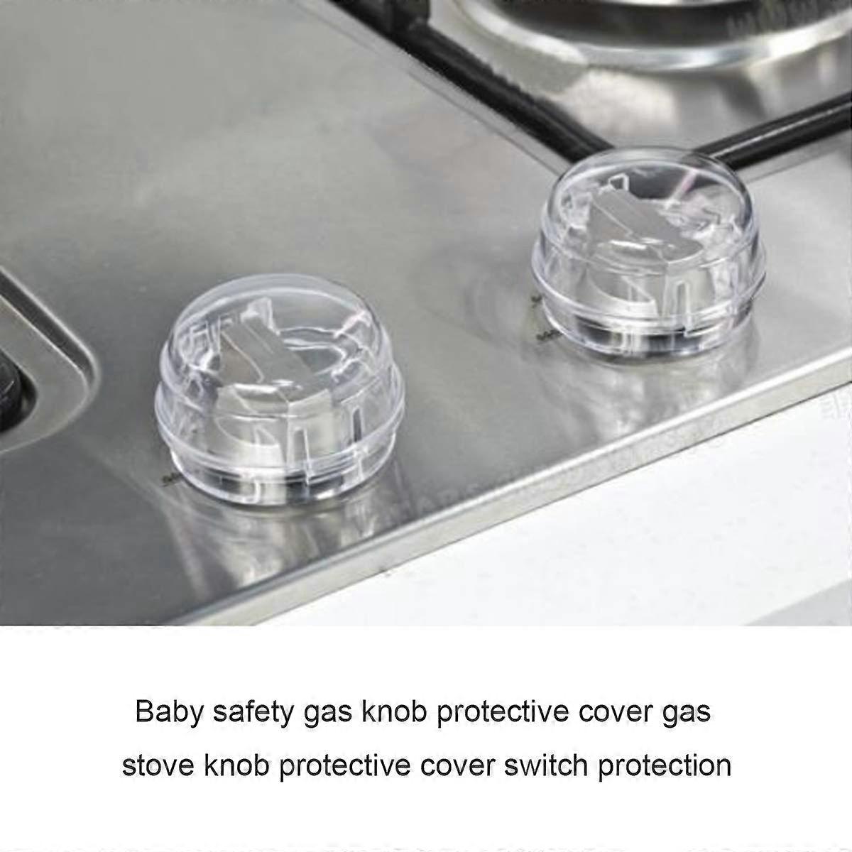 Child Safety Stove Knob Cover - 8 Pcs - Universal Design Protection ...