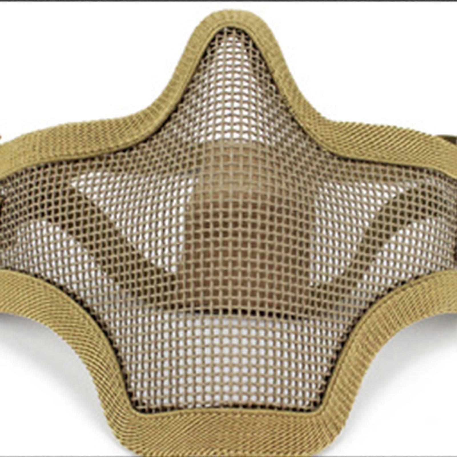 Justerbar beskyttende nedre maske Airsoft Gear V1 Strike Steel Half ...