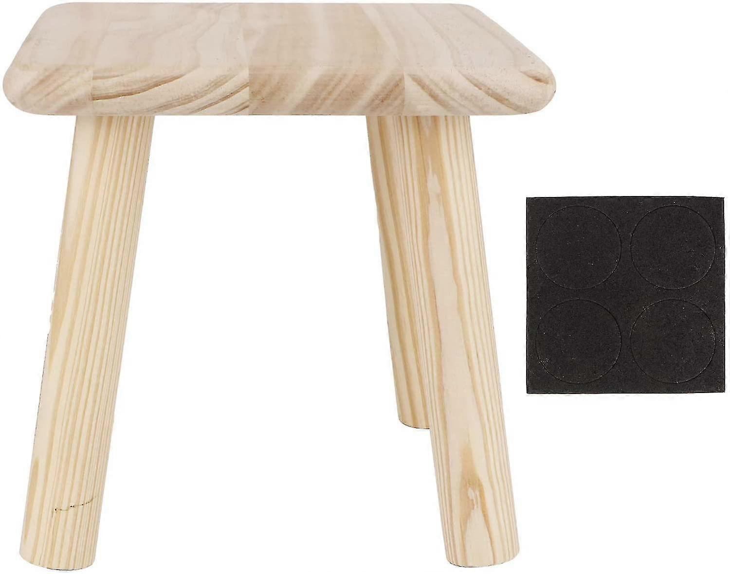 wooden stool, foot stool detachable saddle stool small square step ...