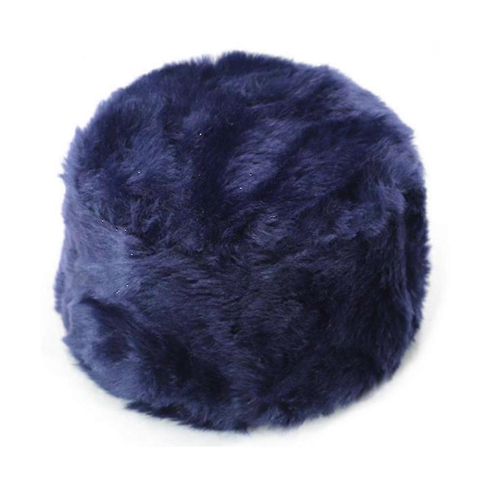 Women Mink Fox Caps Faux Fur Hat Fluffy Ski Hat Warm Soft Plus Velvet ...