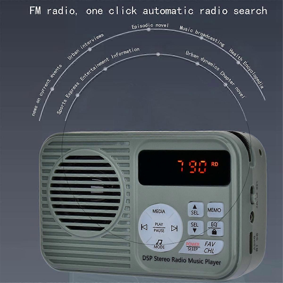 Stereo Radio Mp3 Music Player High Quality Bluetooth Radio LED Digital ...