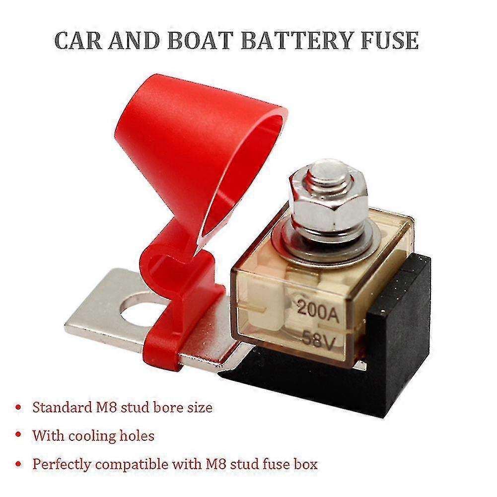 200a 58v Ships Boat Terminal Mount Fuse Block Kit With Single Stud Rv Dustproof | Fruugo UK